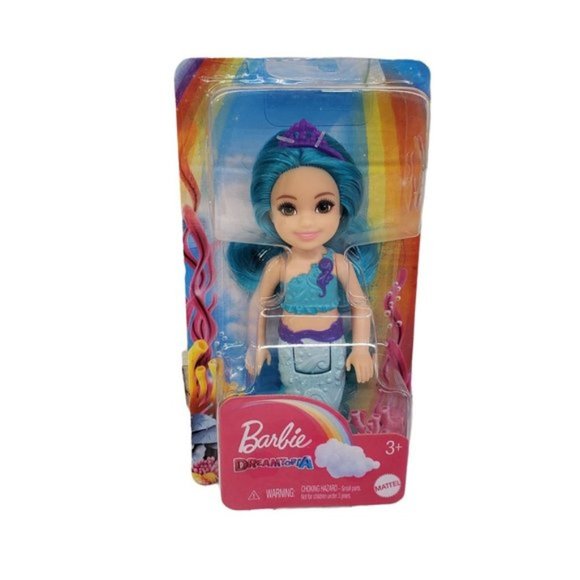 Toys | Barbie Chelsea Mermaid Doll With Blue Hair And Purple Accents ...